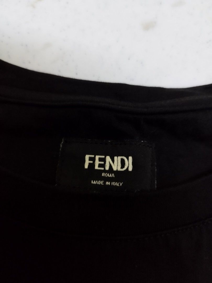 Fendi circle logo shirt, Men's Fashion, Tops & Sets, Tshirts & Polo Shirts on Carousell