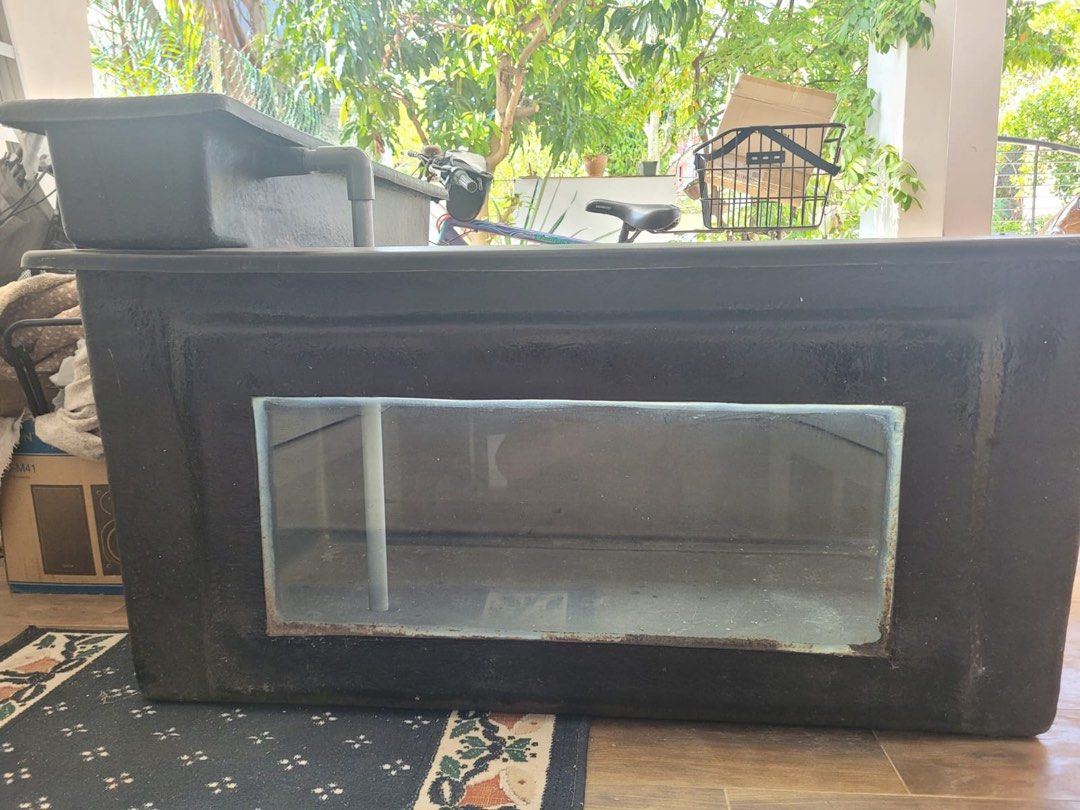 Fiber glass fish tank Koi fish pond aquarium pets, Furniture & Home ...