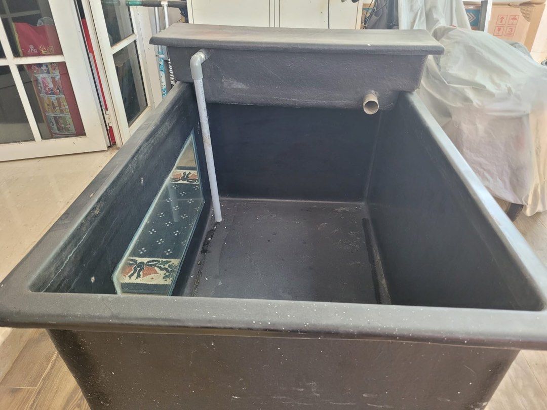 Fiber glass fish tank Koi fish pond aquarium pets, Furniture & Home ...