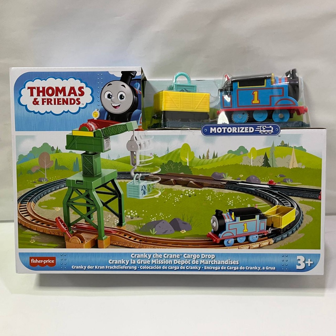 Fisher Price Thomas & Friends Cranky the Crane Cargo Drop 1 Motorized ...