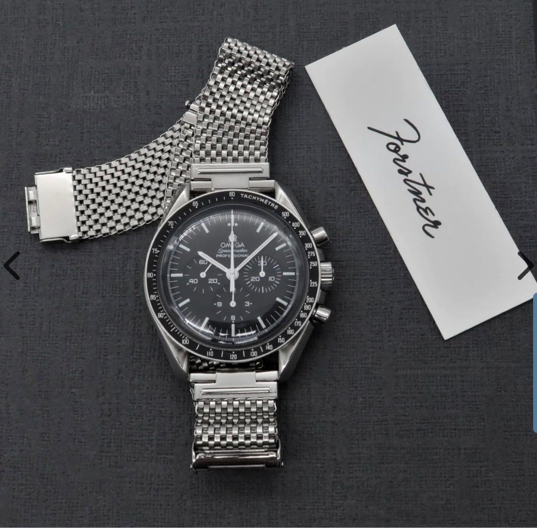 Forstner Komfit Wide Version “JB” Mesh Watch Bracelet with Straight ...