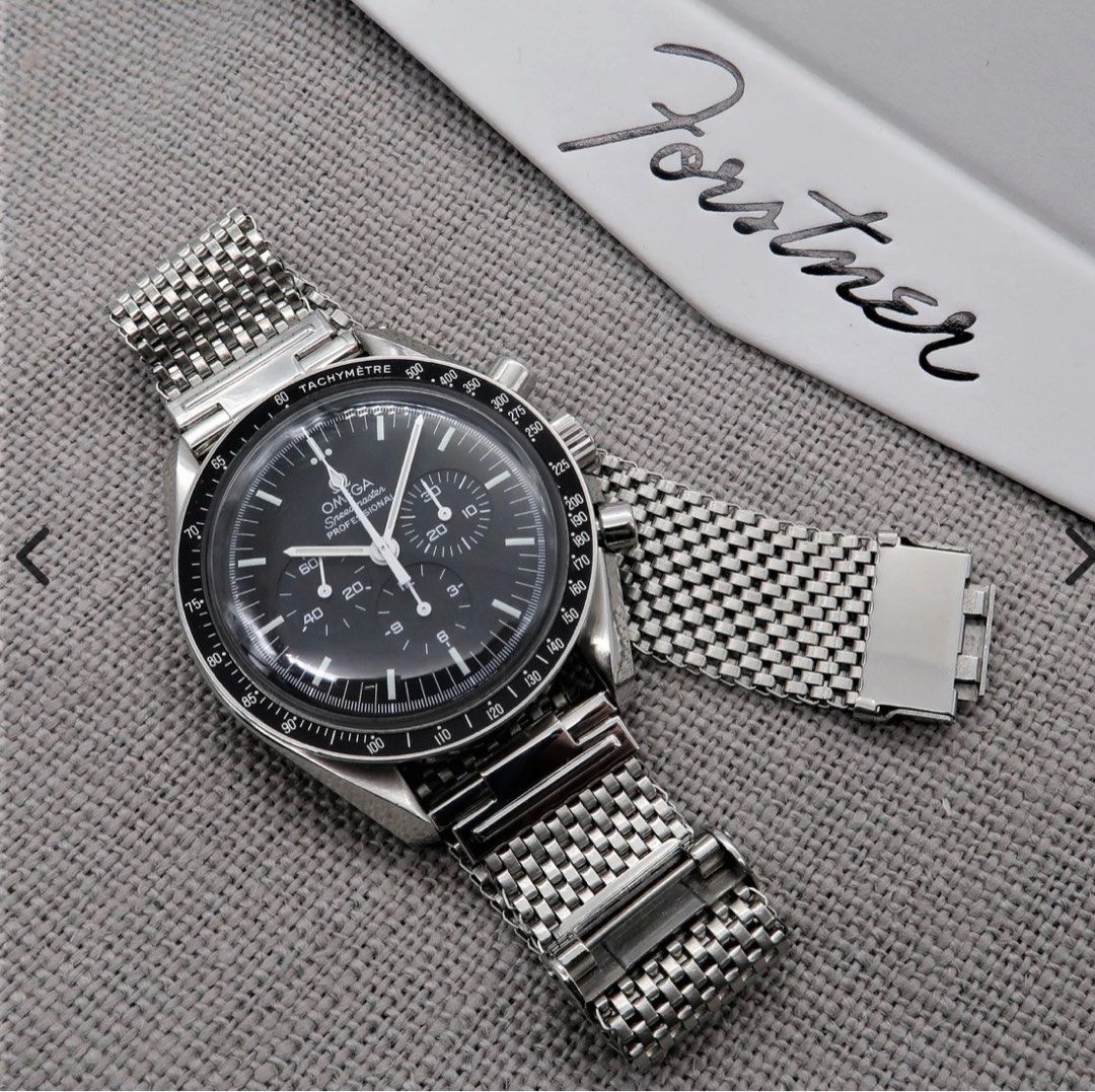 Forstner Komfit Wide Version “JB” Mesh Watch Bracelet with Straight ...