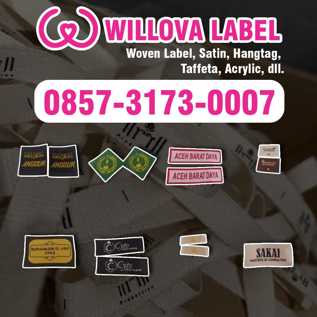 FREE DESAIN 0857-3173-0007 Cetak Label Tempel Sleman Jogja, Fesyen ...