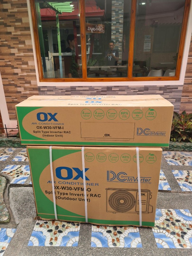 OX (3.0HP) Free Installation! Inverter Split Type Airconditioner, TV ...