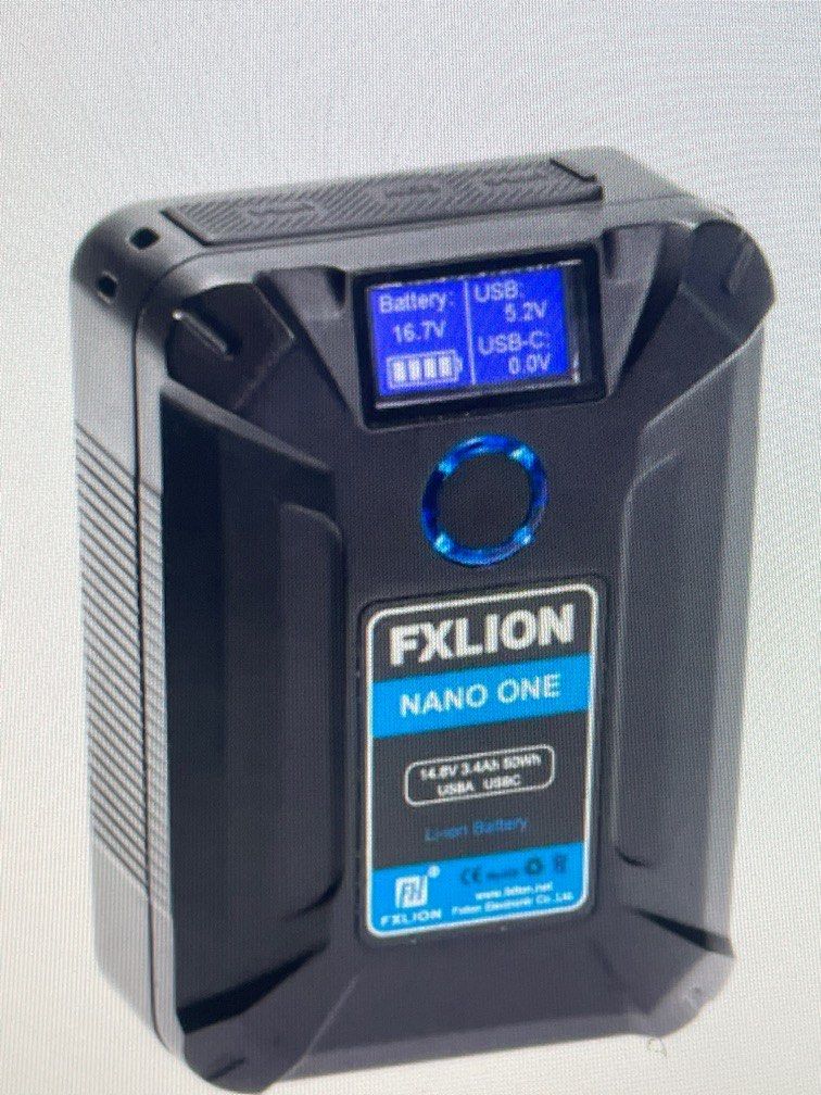 Fxlion Nano One 50Wh 14.8V V mount Battery, Photography, Photography ...