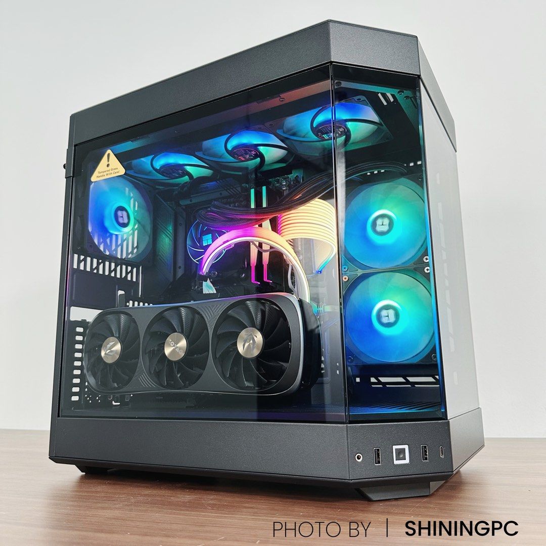 Gaming PC HYTE Y60 Ryzen 7 7700X with RTX 4070 Gaming Desktop ...
