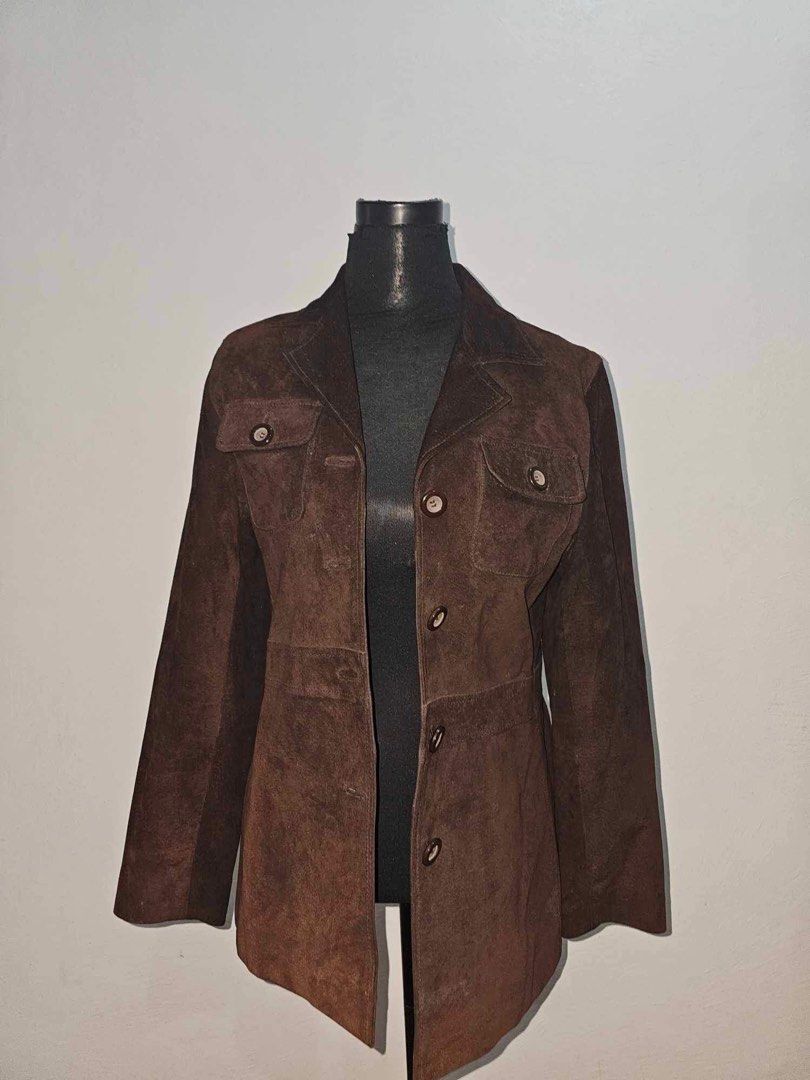 GAMUZA COAT JACKET, Women's Fashion, Coats, Jackets and Outerwear on ...