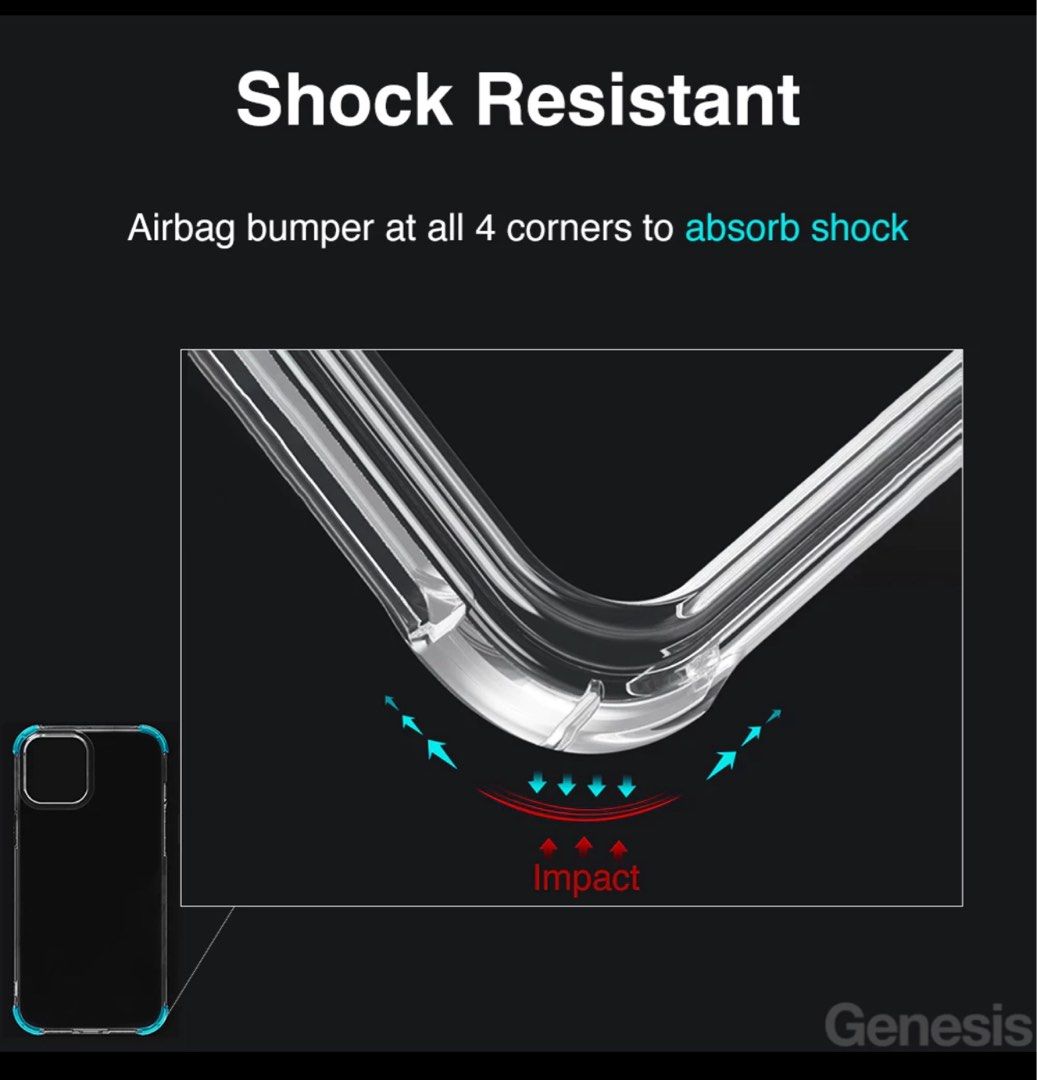 Genesis Hybrid Pro iPhone 15 pro max clear case, Mobile Phones ...