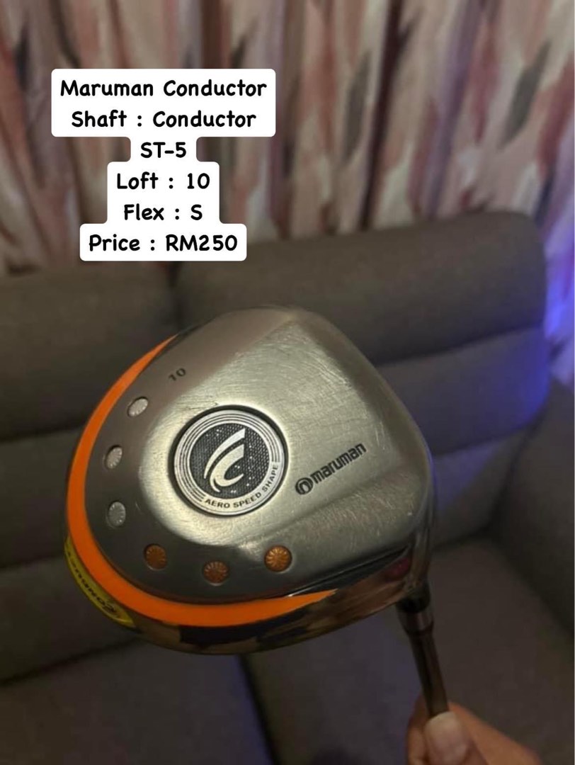 Golf Driver Maruman Conductor, Sports Equipment, Sports & Games, Golf ...