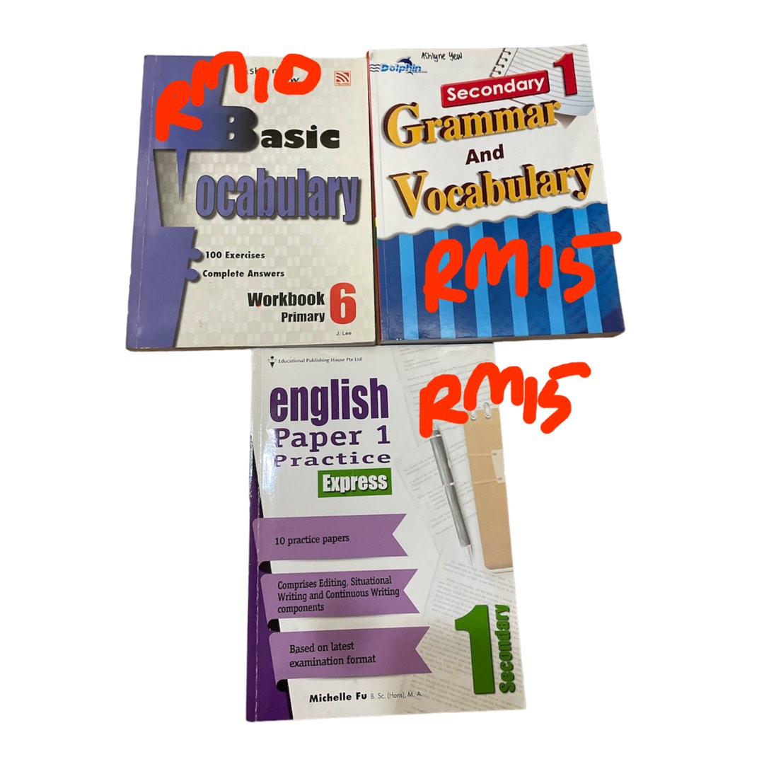 grammar and vocabulary exercise books, Hobbies & Toys, Books ...