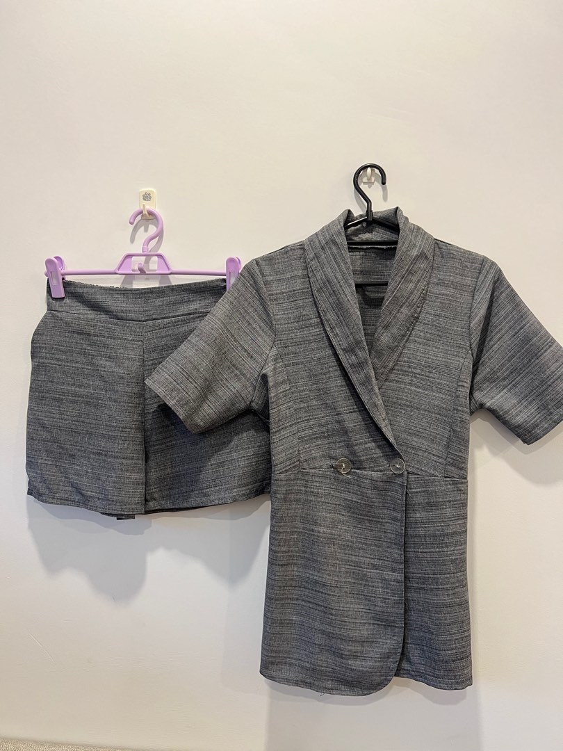 Grey sets, Women's Fashion, Dresses & Sets, Sets or Coordinates on ...
