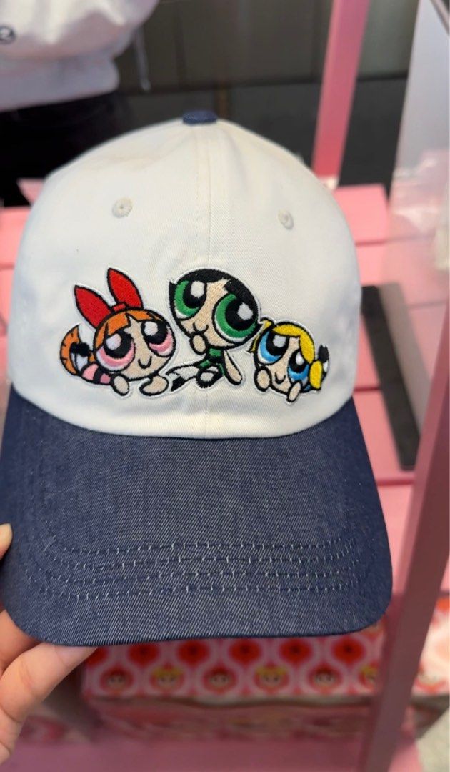 GS25X Powerpuff Girls Pop-up Store Cap, 男裝, 手錶及配件, 棒球帽、帽 - Carousell