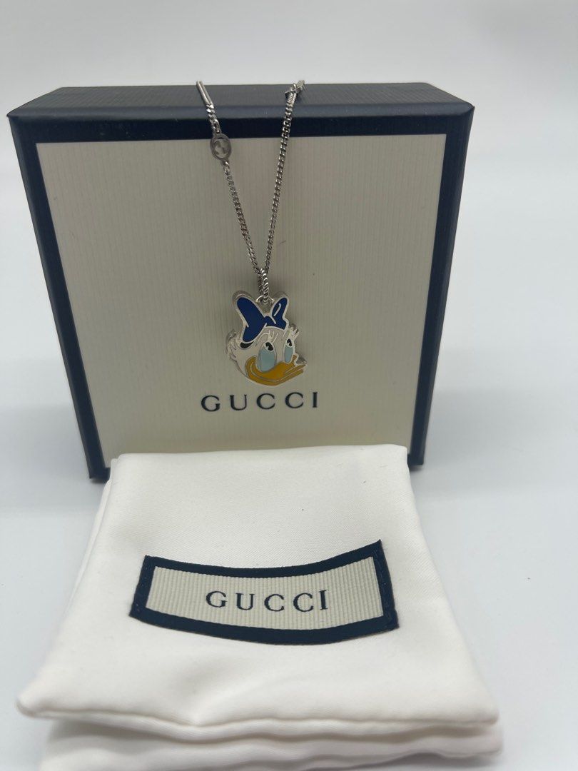 Gucci x Disney Daisy Duck Necklace, Luxury, Accessories on Carousell