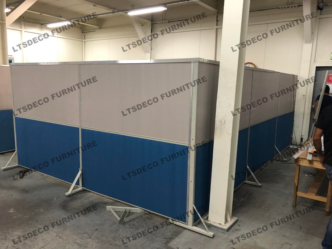 HIGH PANEL W/ STABILIZER OFFICE PARTITION, Furniture & Home Living ...