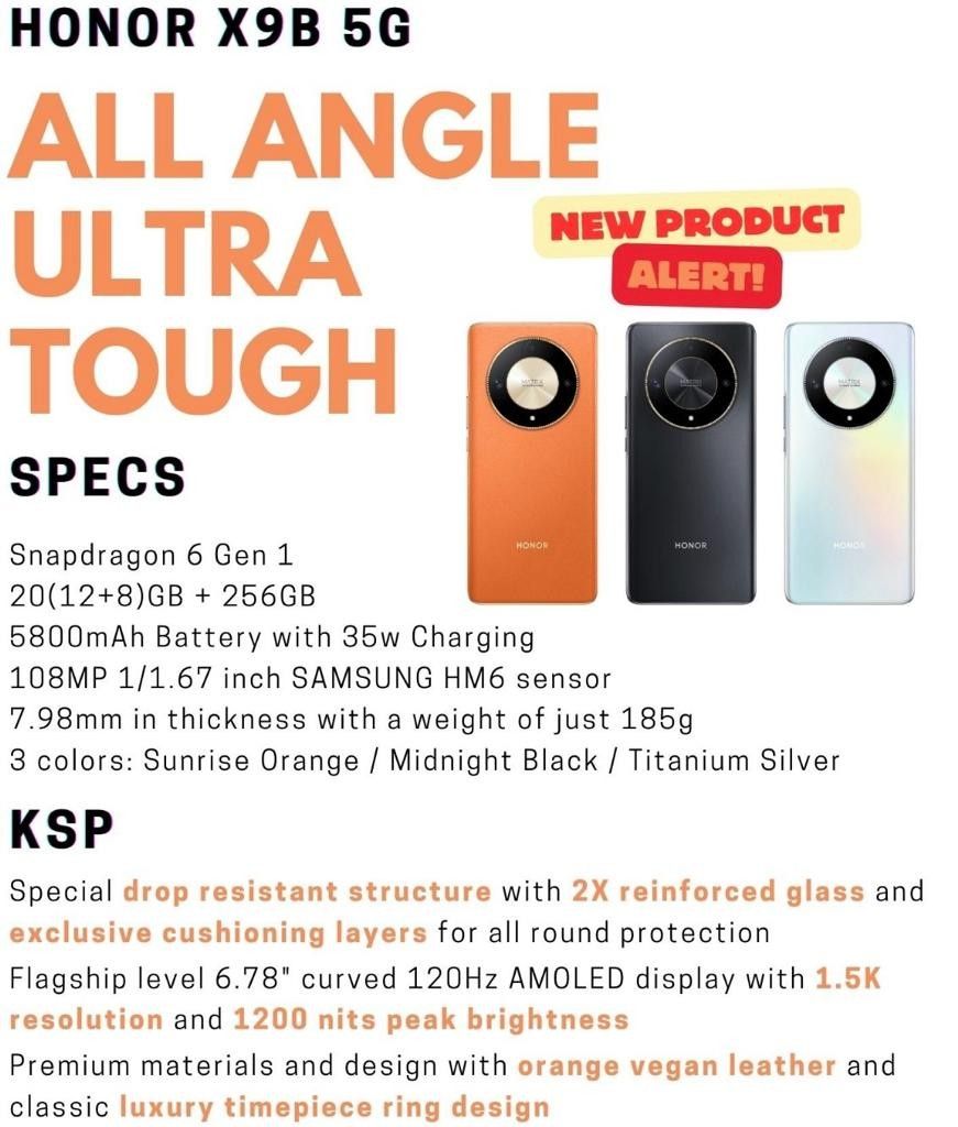 Honor X9B Silver 256 GB, Mobile Phones & Gadgets, Tablets, Android on ...