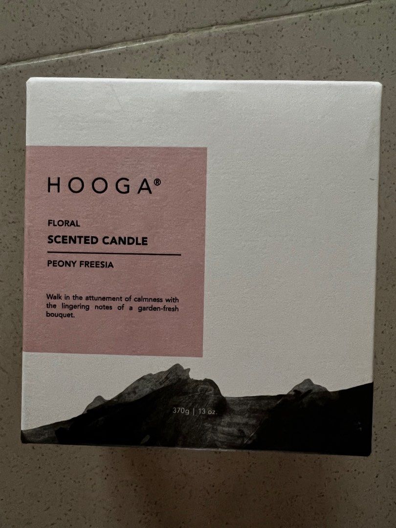 Hooga Floral Candle Brand New, Furniture & Home Living, Home Fragrance ...