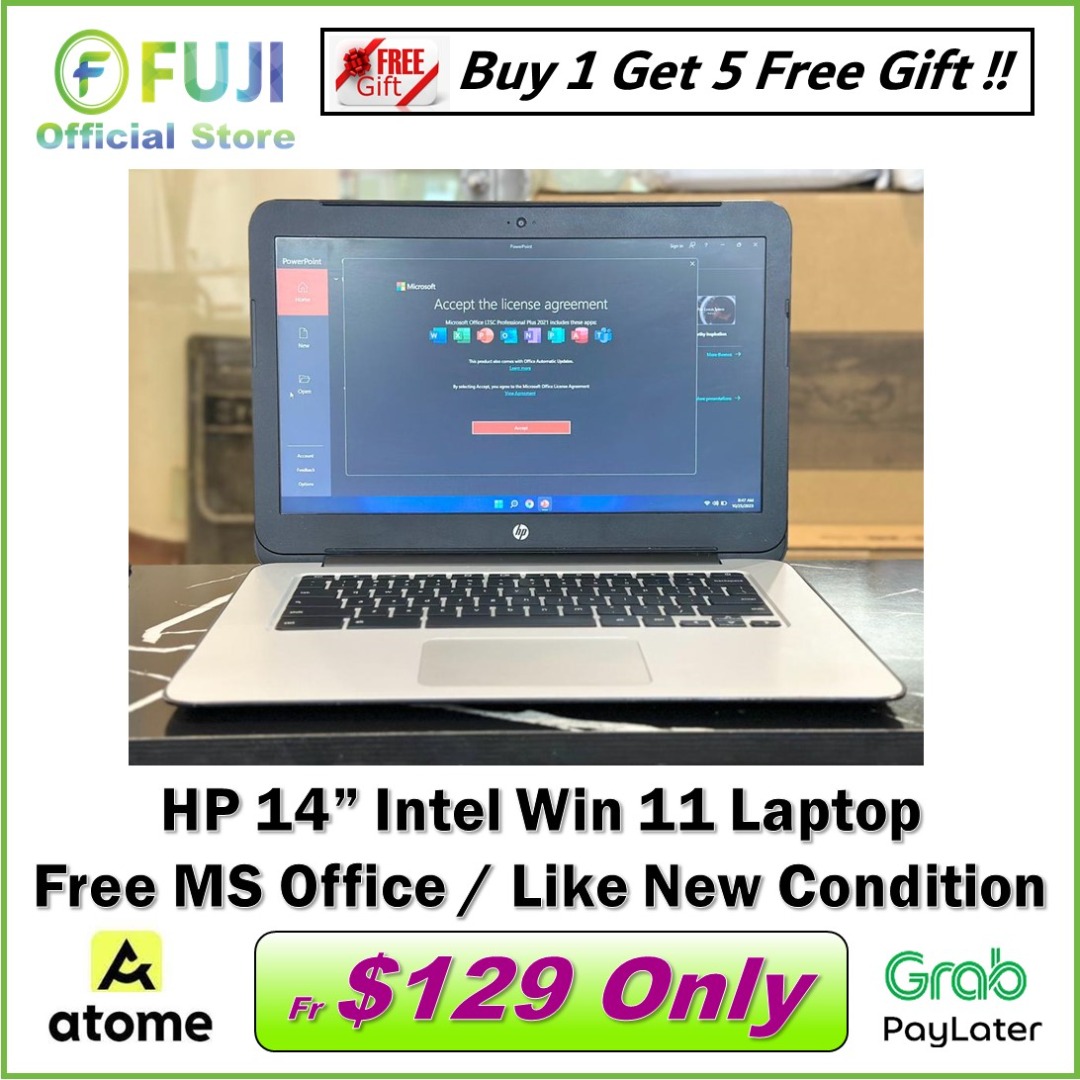 HP 14 Inch Slim Laptop - 100% Good Condition - Hot Selling - Super Slim ...