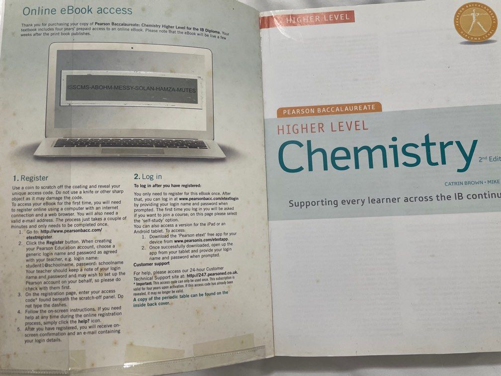 IB HL Chemistry Pearson Textbook, Hobbies & Toys, Books & Magazines ...