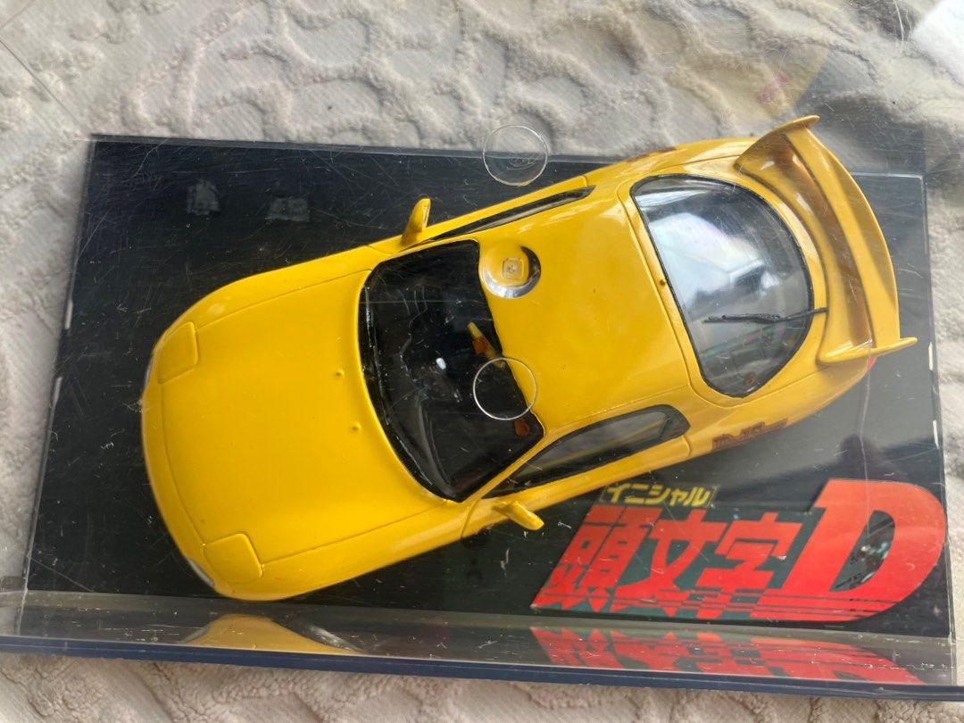 ignition model IG2868 1/18 INITIAL D Mazda RX-7 (FD3S) Yellow Keisuke Takahashi, Hobbies & Toys ...