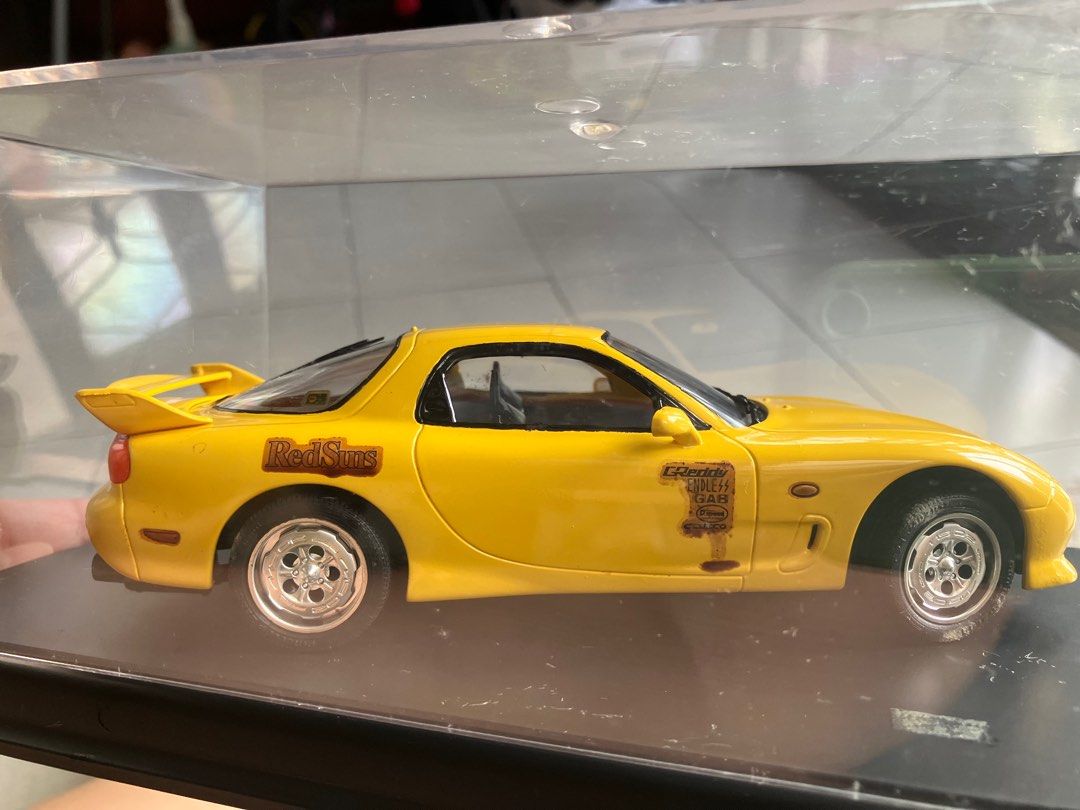 ignition model IG2868 1/18 INITIAL D Mazda RX-7 (FD3S) Yellow Keisuke Takahashi, Hobbies & Toys ...