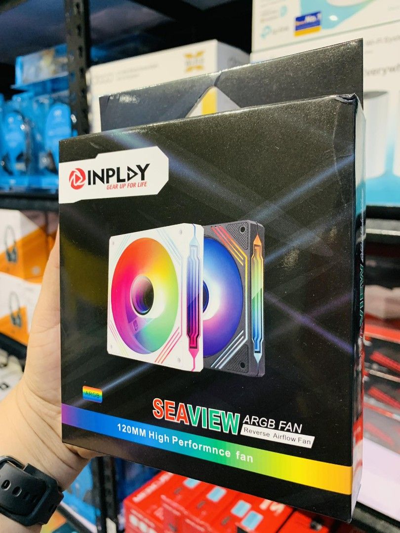 Inplay Seaview Tower X1 Single ARGB 120mm Case Fan 6Pinn White ...