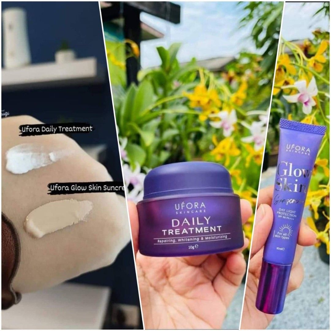 (💜Instock) UFORA Glow Skin Sunscreen, Beauty & Personal Care, Face ...