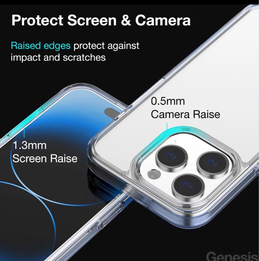 iPhone 15 pro max case Genesis Hybrid slim, Mobile Phones & Gadgets ...