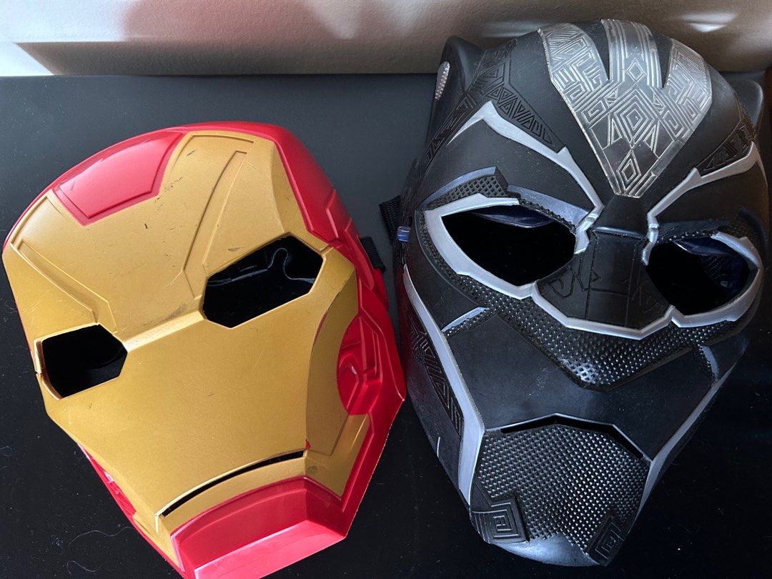 Iron Man + Black Panther play masks, Hobbies & Toys, Toys & Games on ...