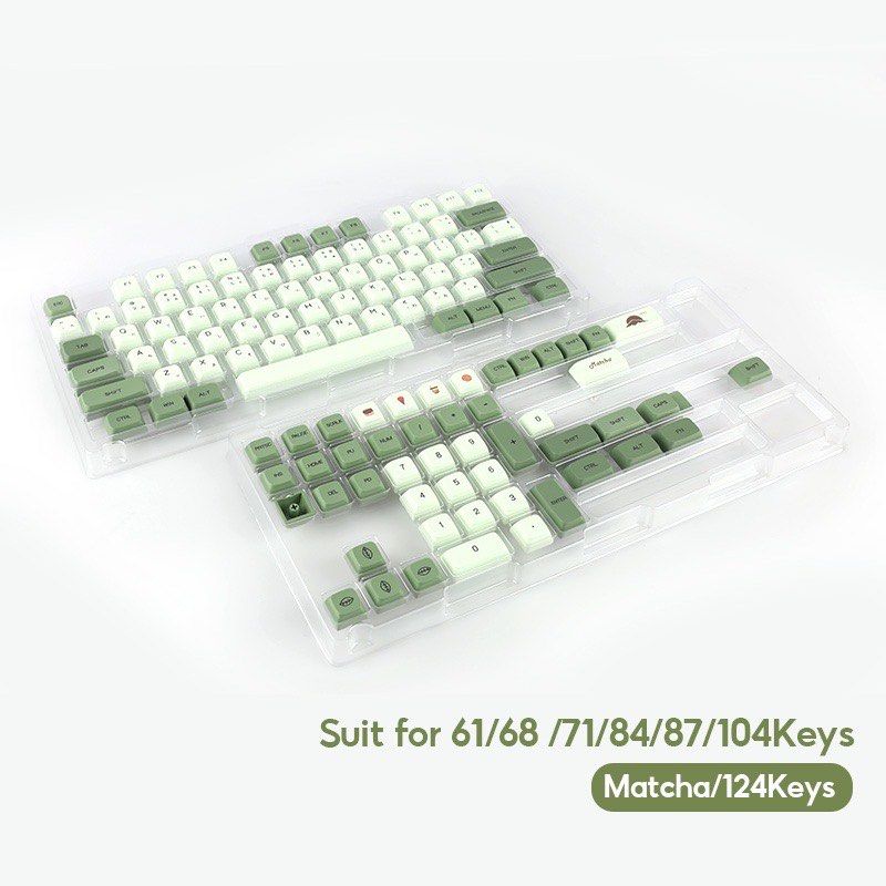 Japanese Matcha Keycaps 124 Keys, Computers & Tech, Parts & Accessories ...
