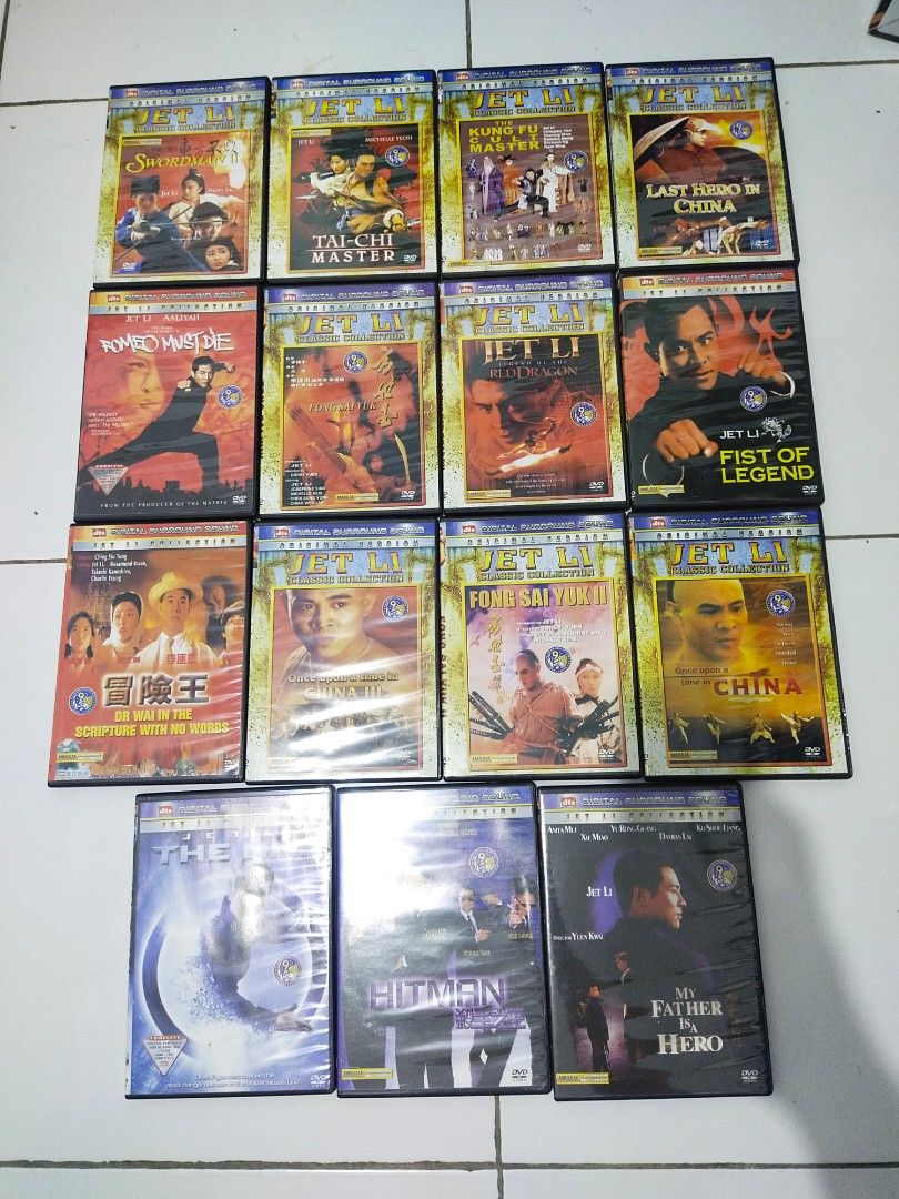 Kaset DVD Film Jet Li, Musik & Media, CD, DVD & Lainnya di Carousell