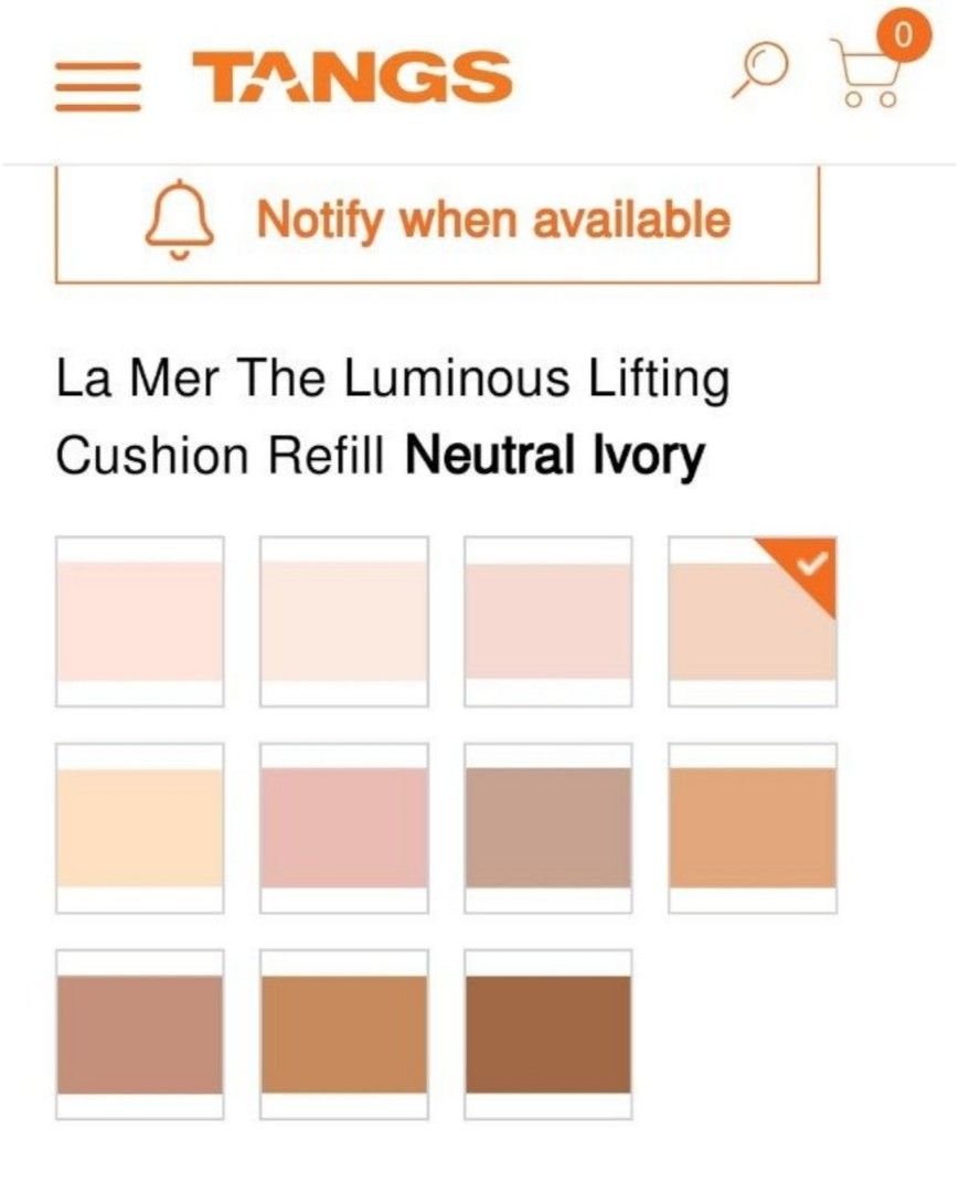 La Mer The Luminous lifting cushion foundation Spf 20 Neutral Ivory 12 ...