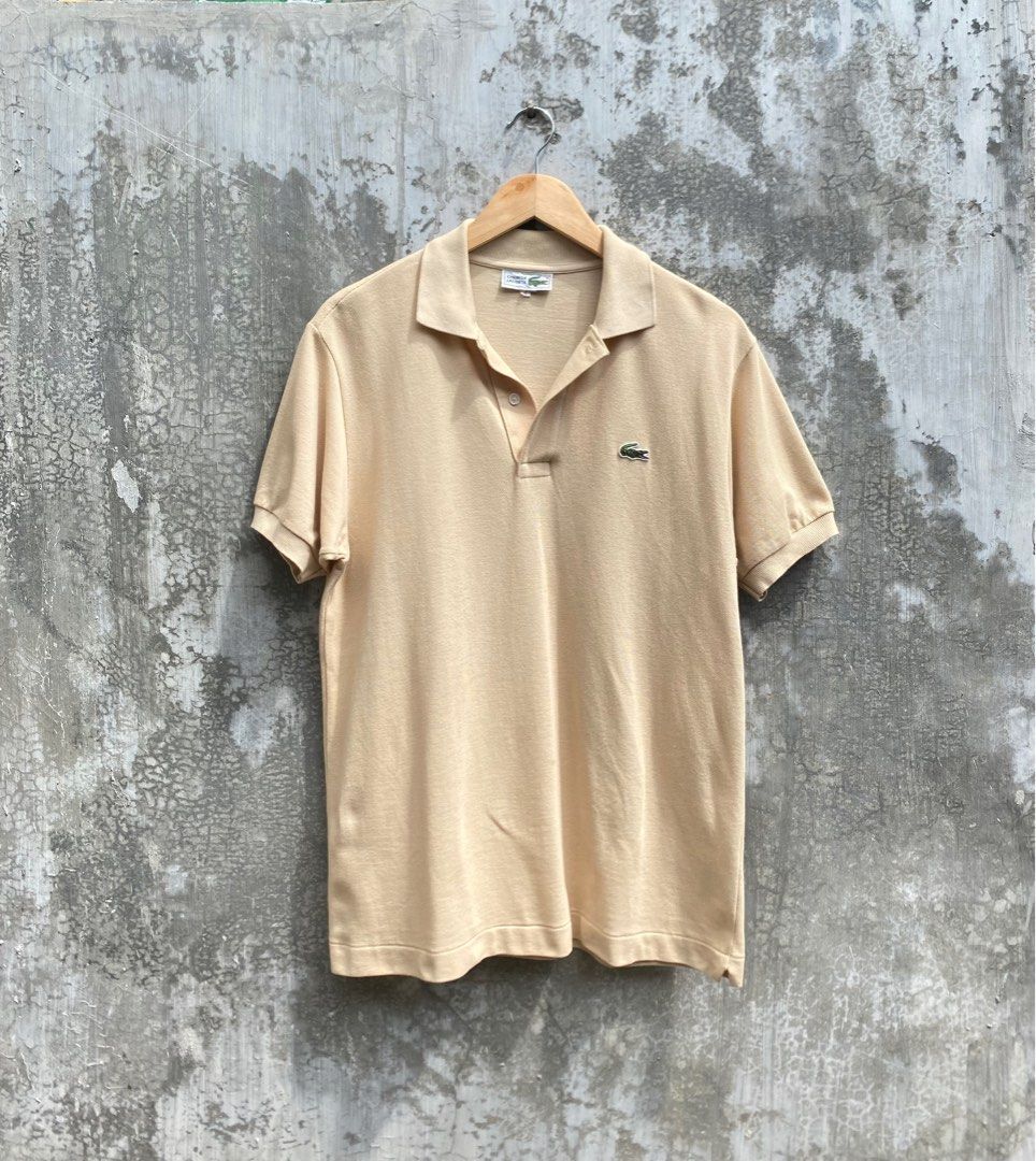 Lacoste Nude Polo Shirt Mens Fashion Tops And Sets Tshirts And Polo Shirts On Carousell
