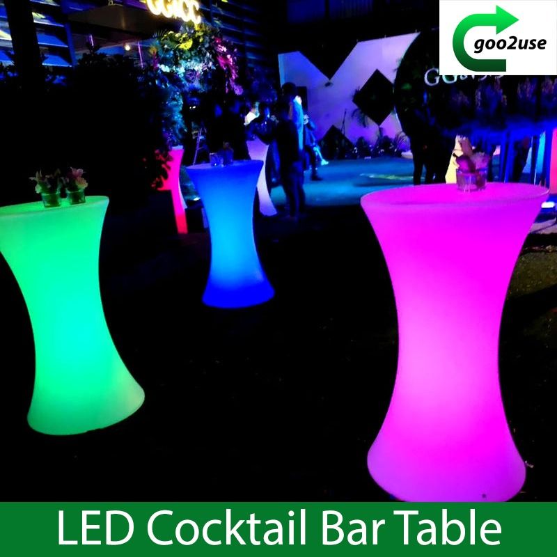 LED Chargeable Standing Table Cocktail Bar Table [ Goo2use], Furniture ...