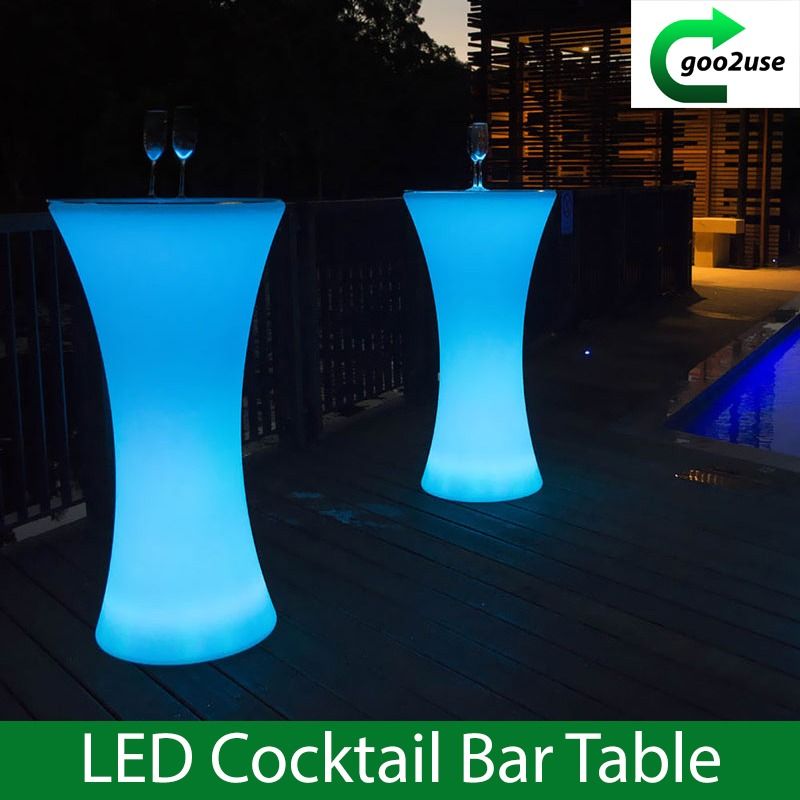 LED Chargeable Standing Table Cocktail Bar Table [ Goo2use], Furniture ...