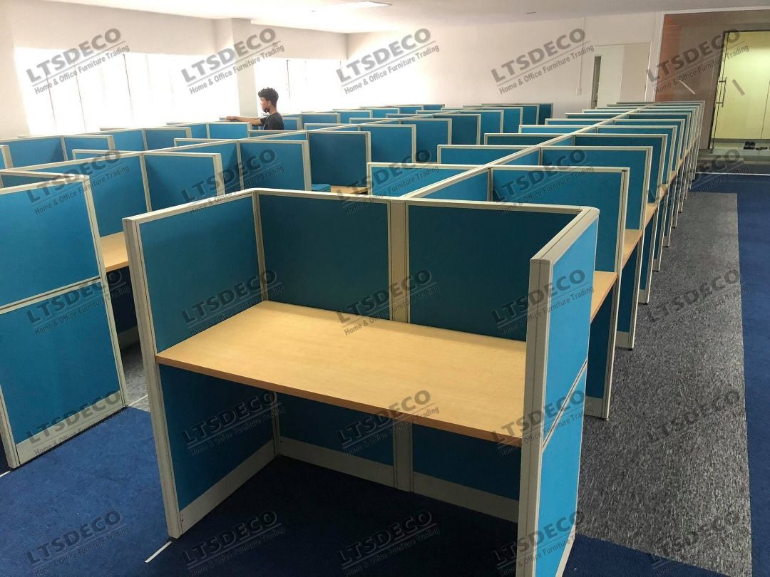 LINEAR MODULAR CUBICLE OFFICE PARTITION, Furniture & Home Living ...