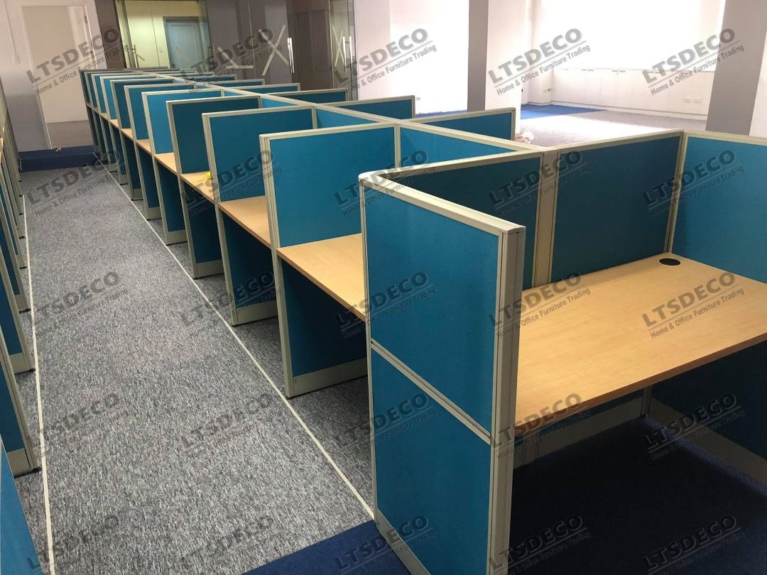 LINEAR MODULAR CUBICLE OFFICE PARTITION, Furniture & Home Living ...