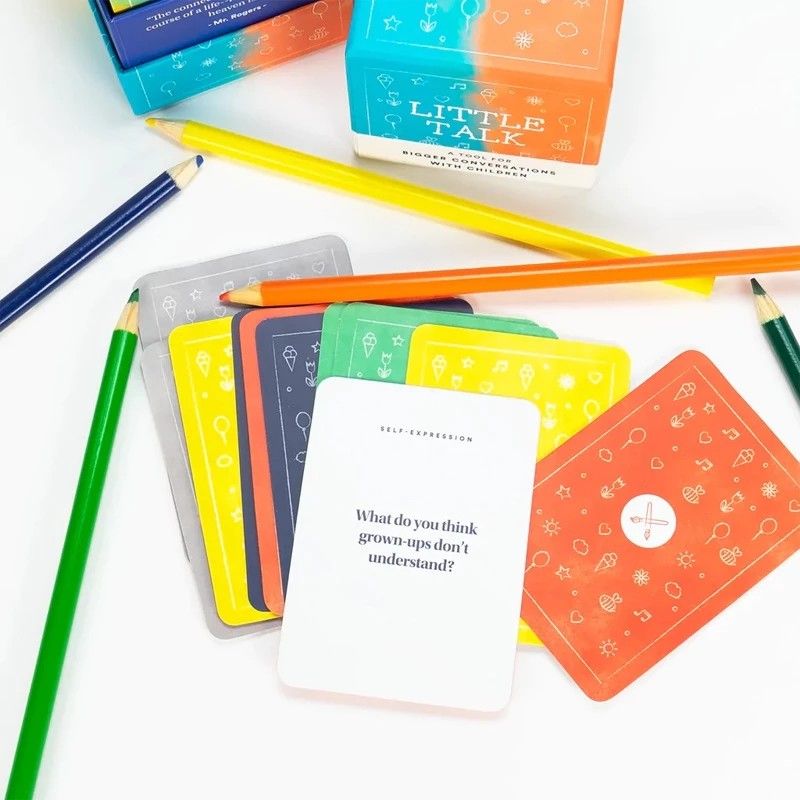 Little talk conversation starter card game children communication cards ...
