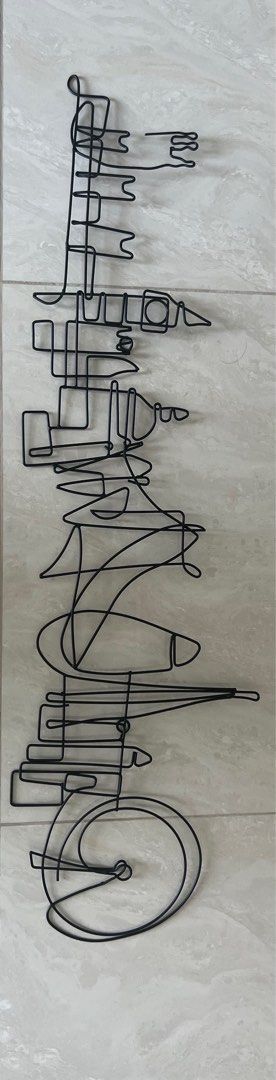 London Skyline Wire Wall Decor, Furniture & Home Living, Home Decor ...