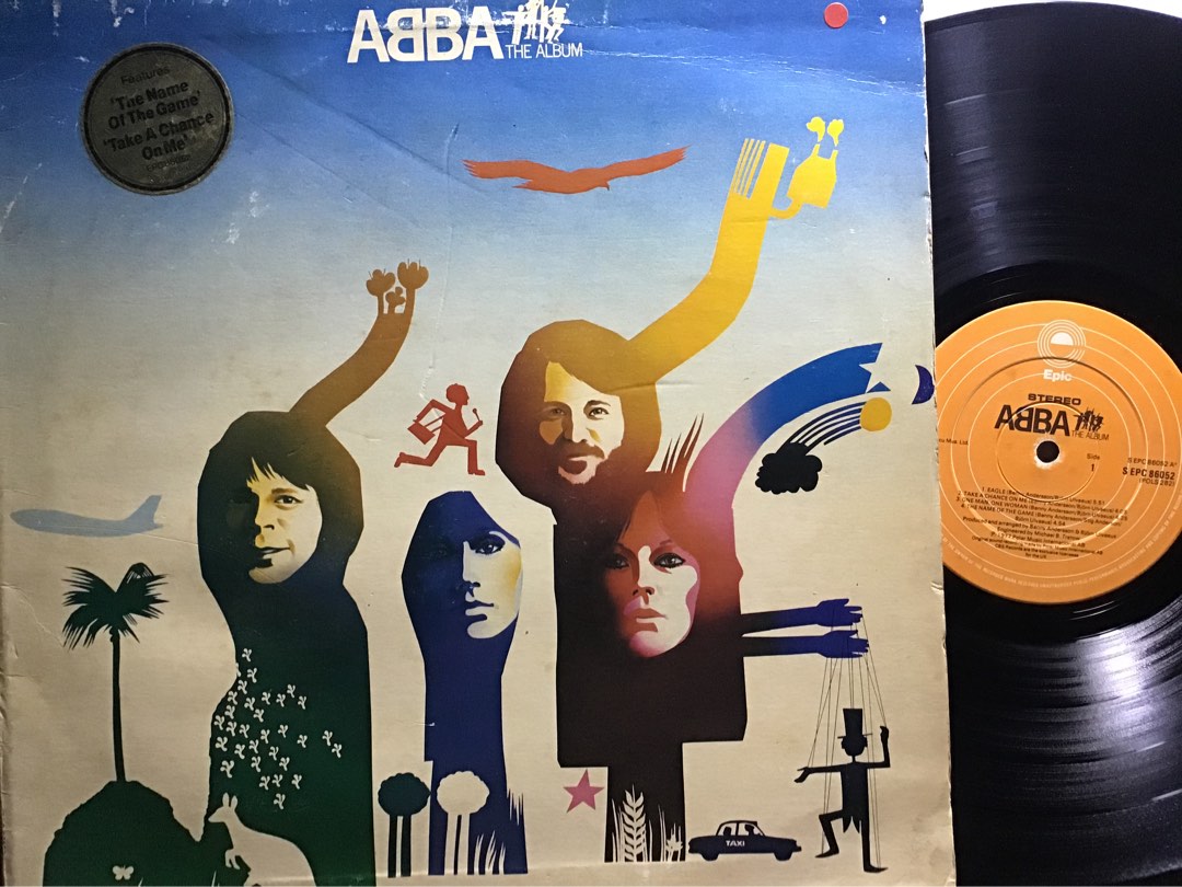 LP ABBA The Album OOP GATEFOLD SLEEVE VINYL RECORD Anubis Piring Hitam ...