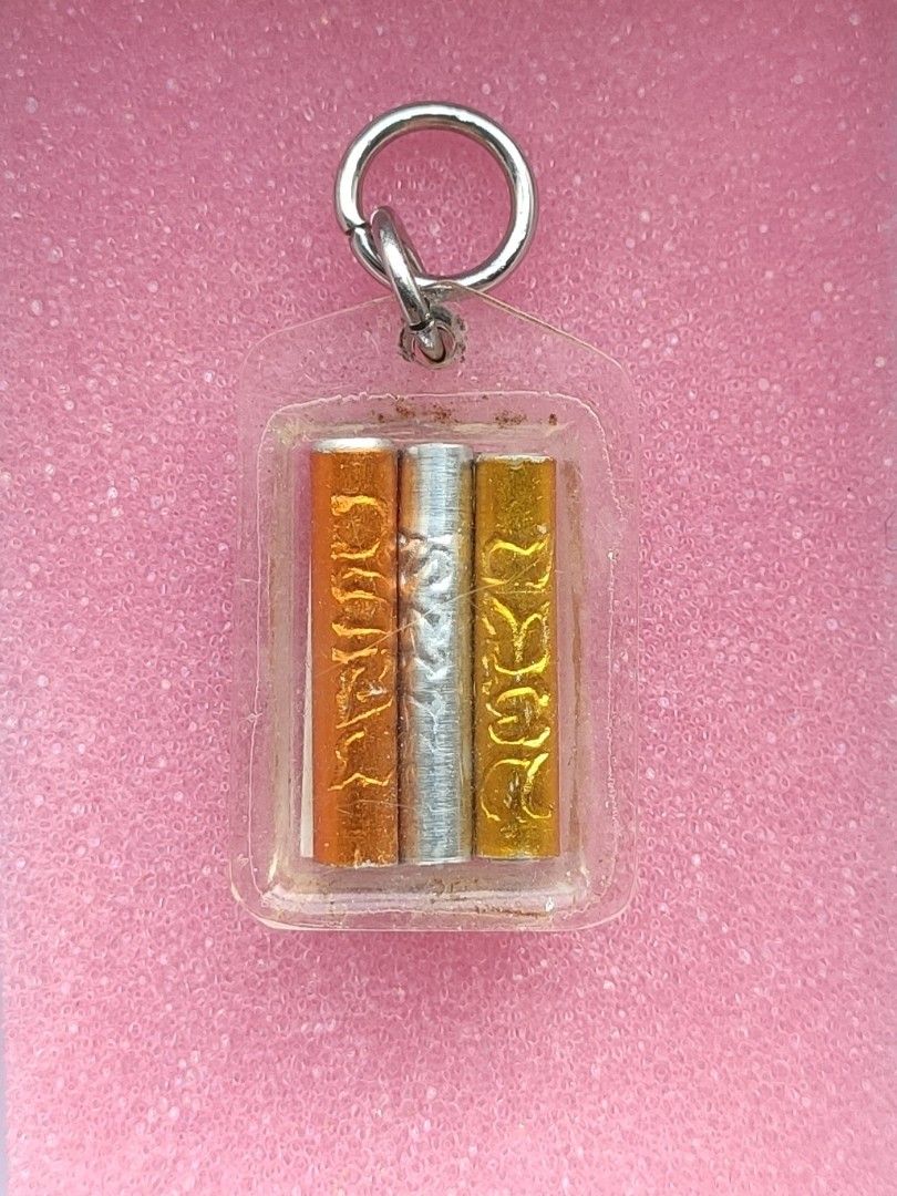 LP Tae Photo with Takrut (Copper-Silver-Gold) Rare, Hobbies & Toys ...