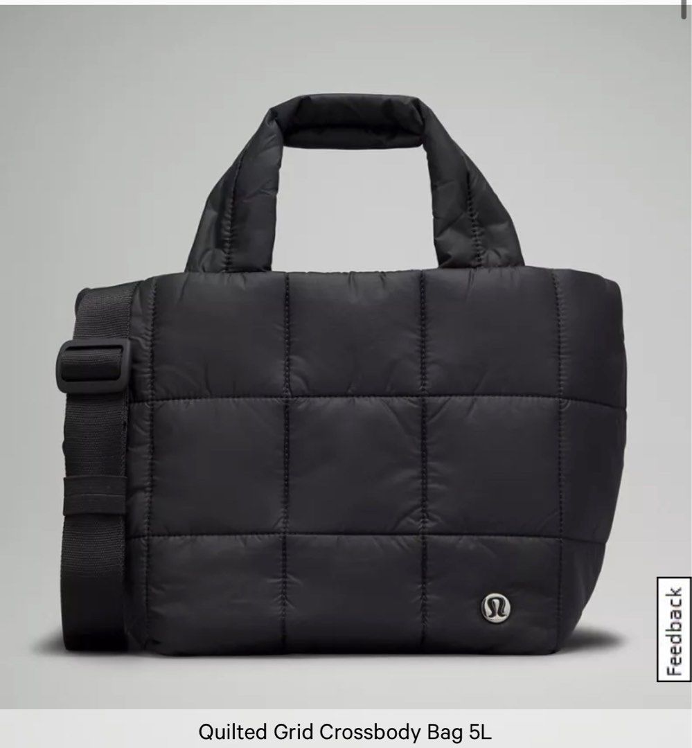 RTP $158 |Lululemon Quilted Grid Crossbody Bag 5L, Women's Fashion ...