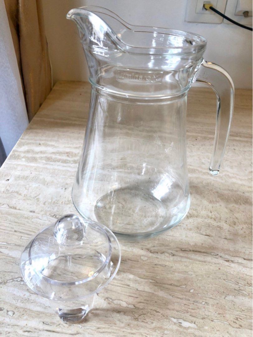 Luminarc Glass Pitcher, Furniture & Home Living, Kitchenware ...