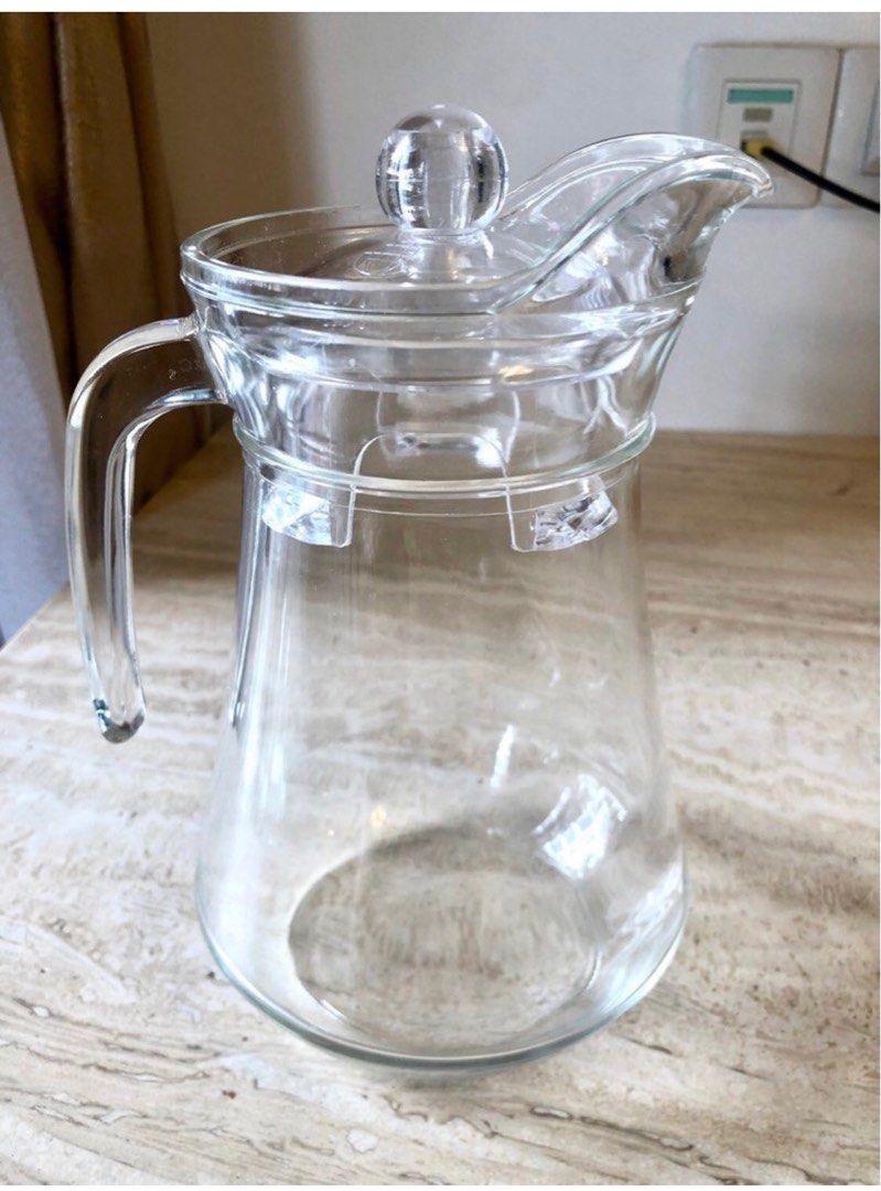 Luminarc Glass Pitcher, Furniture & Home Living, Kitchenware ...