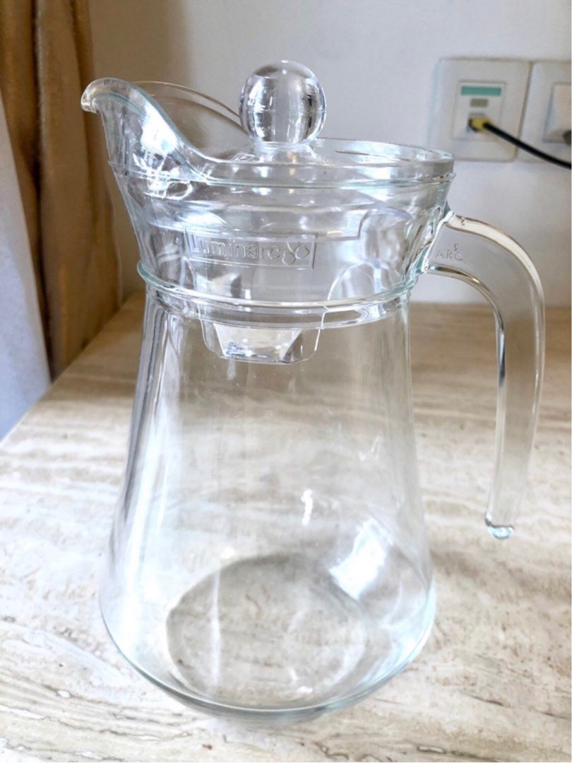 Luminarc Glass Pitcher, Furniture & Home Living, Kitchenware ...