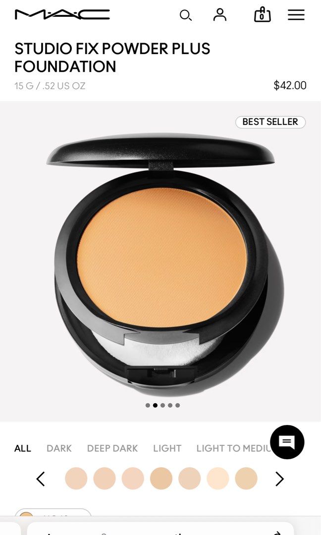 MAC Studio Fix Powder Plus Foundation NC43, Beauty & Personal Care ...