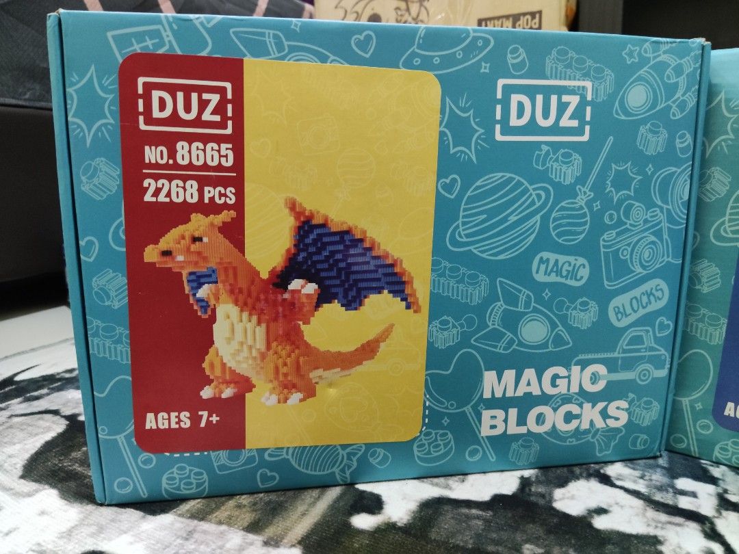 Magic block Charizard, Pickachu,Ultraman, Spiderman,, Hobbies & Toys ...