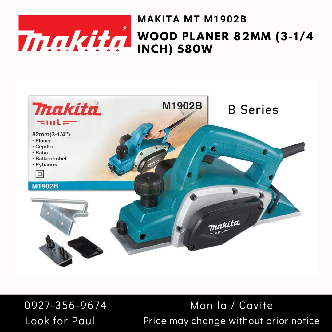 MAKITA MT M1902B WOOD PLANER 82MM (3 1/4 INCH) 580W, Commercial ...