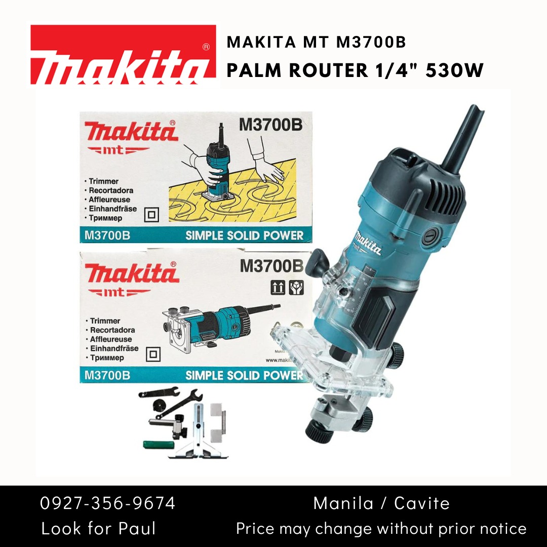 MAKITA MT M3700B PALM ROUTER 1/4" 530W, Commercial & Industrial ...