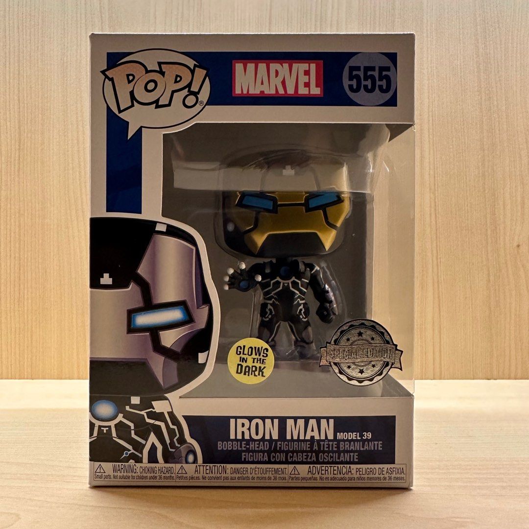Marvel: 555 Iron Man (Mark 39) (GITD), Hobbies & Toys, Toys & Games on ...