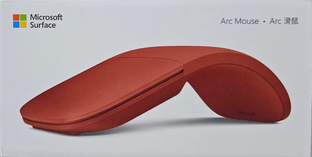 Microsoft Arc Mouse - Poppy Red, Computers & Tech, Parts & Accessories ...